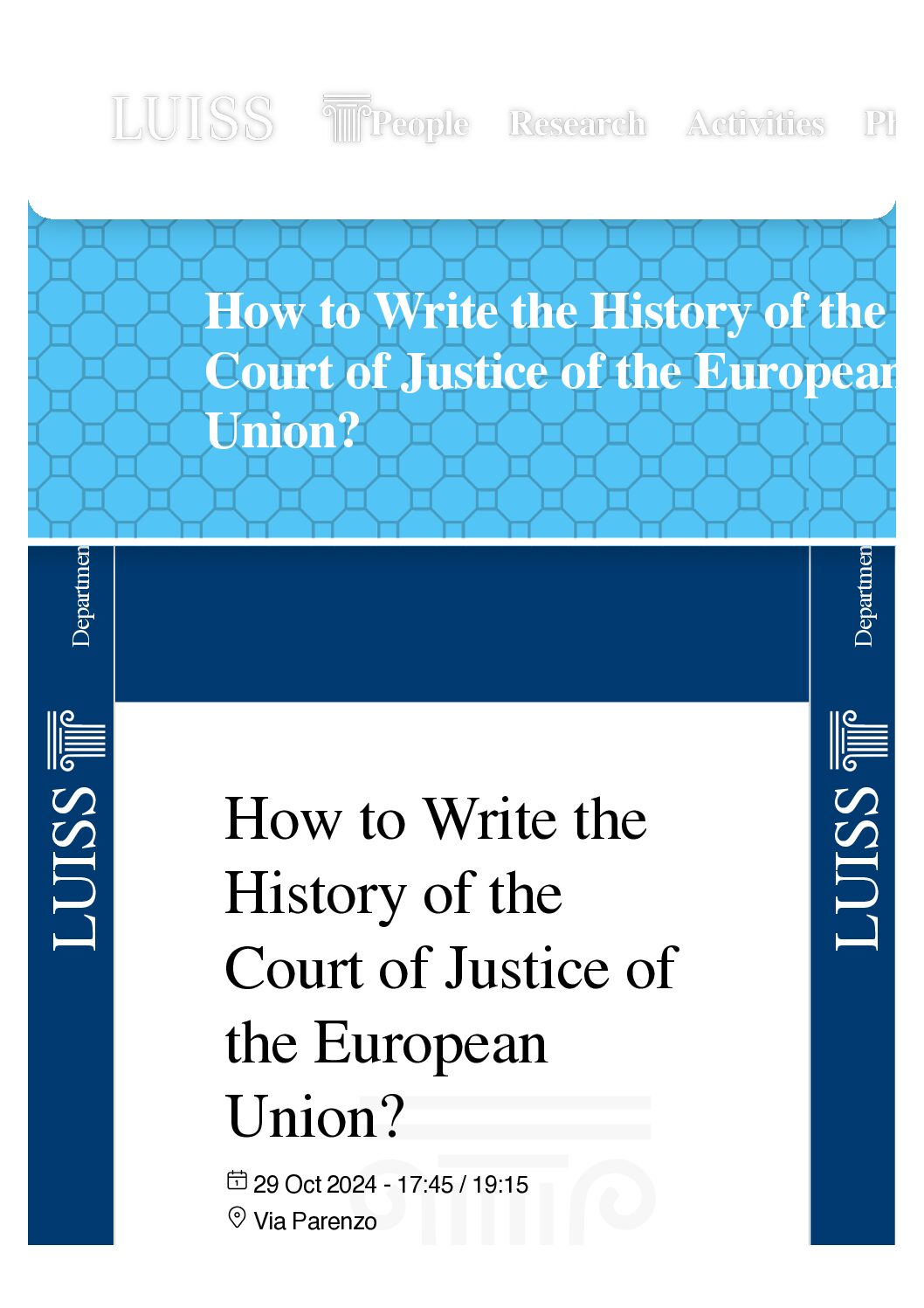 How to Write the History of the Court of Justice of the European Union ...