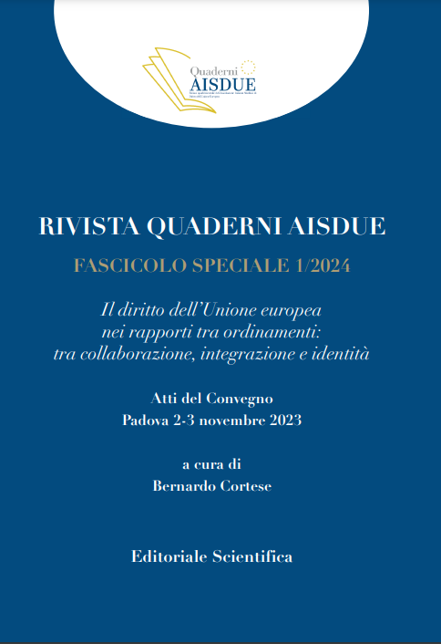 Rivista “Quaderni AISDUE” – fasc. spec. n. 1/2024 – “Il diritto dell ...