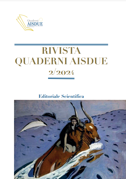 Rivista “Quaderni AISDUE” – fasc. n. 2/2024 – AISDUE