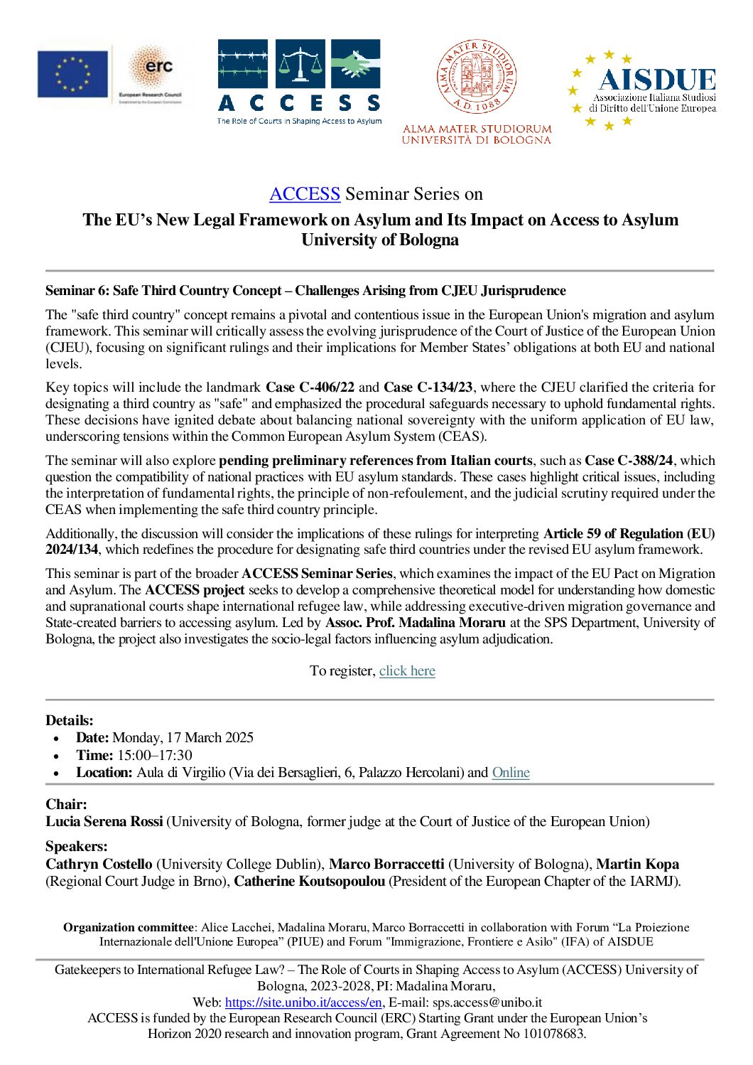 Safe Third Country Concept – Challenges Arising from CJEU Jurisprudence ...